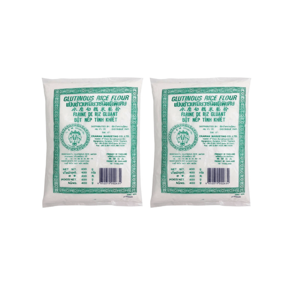 Erawan Glutinous Rice Flour 400g x 2 packs – Xihaha Oriental Food & Gifts