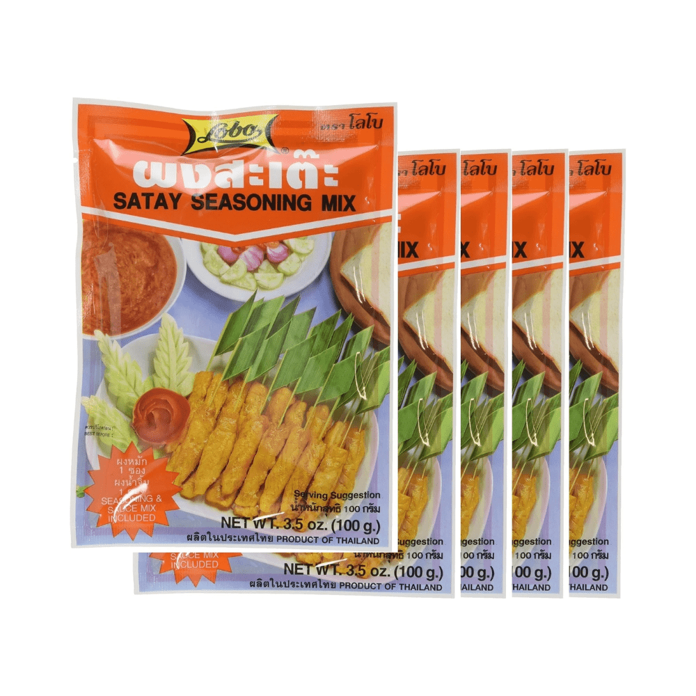 Lobo Thai Satay Seasoning Mix 100g x 5 packs – Xihaha Oriental Food & Gifts