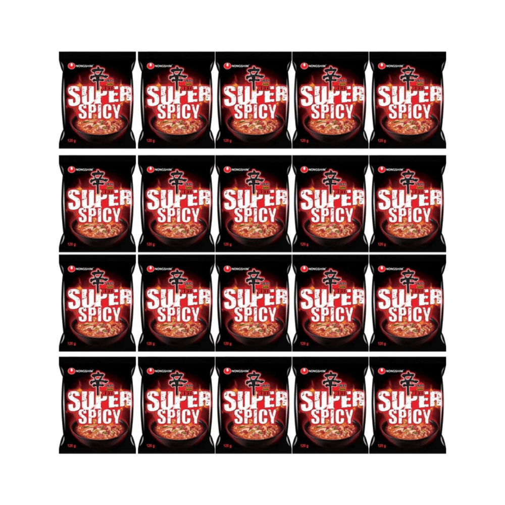 Nong Shim Shin Red Noodle Ramyun - Super Spicy (Pack of 20) – Xihaha ...