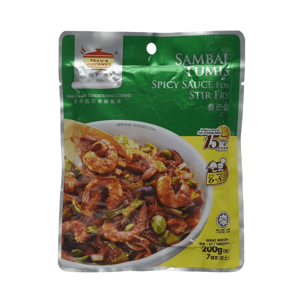 Tean's Gourmet Sambal Tumis Paste, 200 g – Xihaha Oriental Food & Gifts